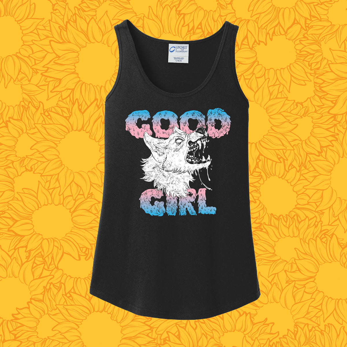 Good Girl Trans Tank Top – Claire Doolittle Illustration