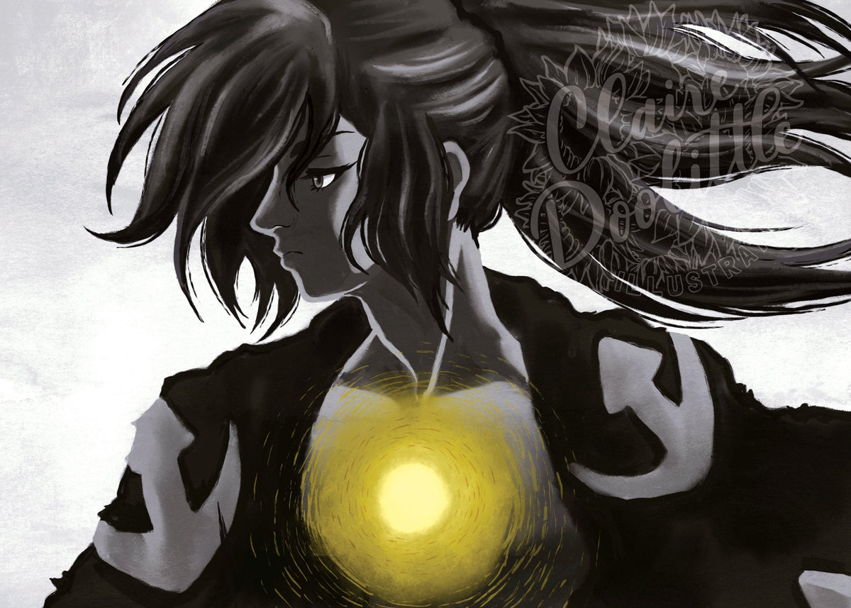 Dororo Hyakkimaru Print 5 x 7 and 11 x 17 – Claire Doolittle Illustration